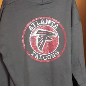 Hanes | Jackets & Coats | Custom Rhinestone Atlanta Falcons Hoodie ...